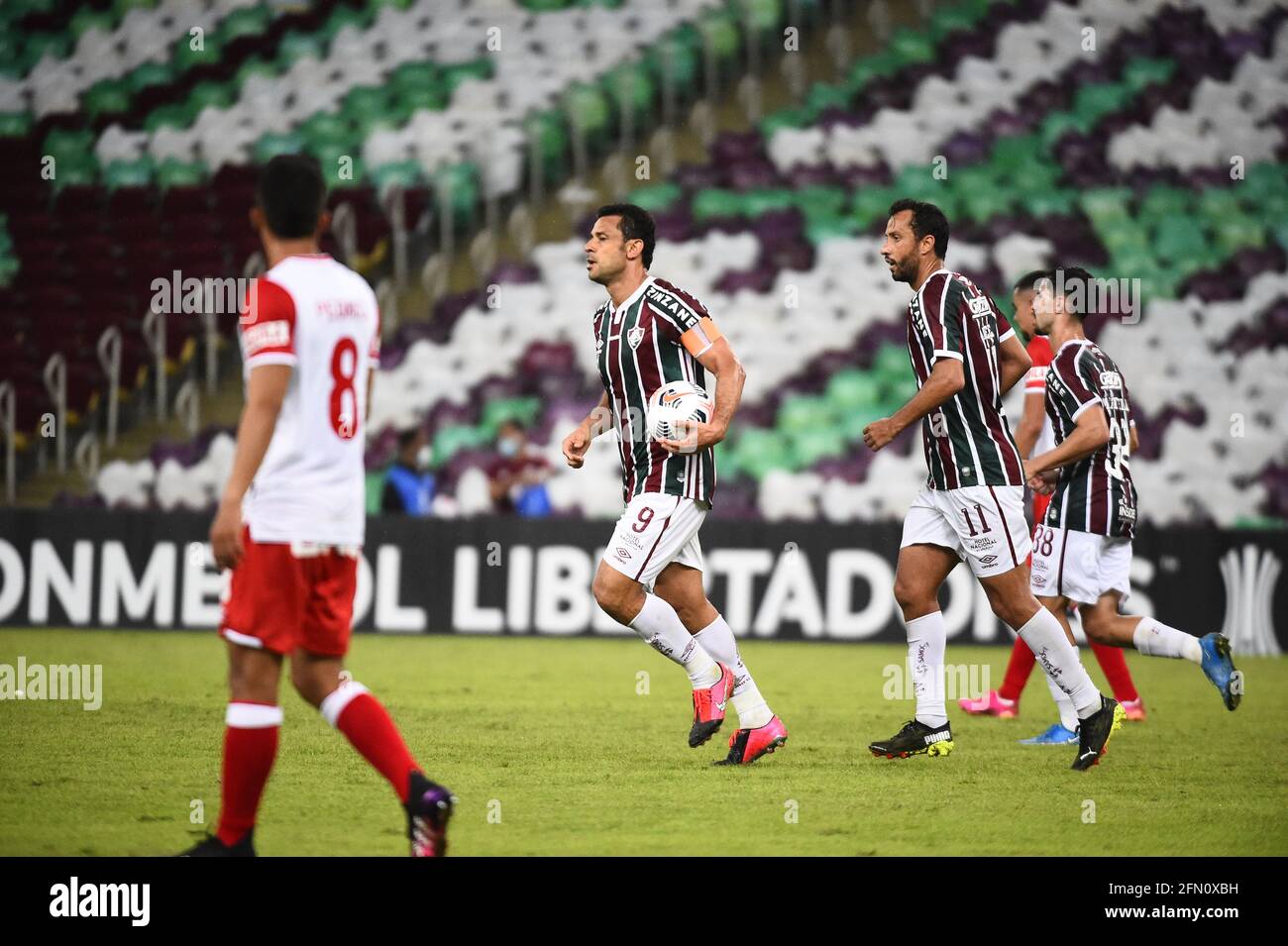 Fluminense player FRED celebrates his goal during the Fluminense x ...