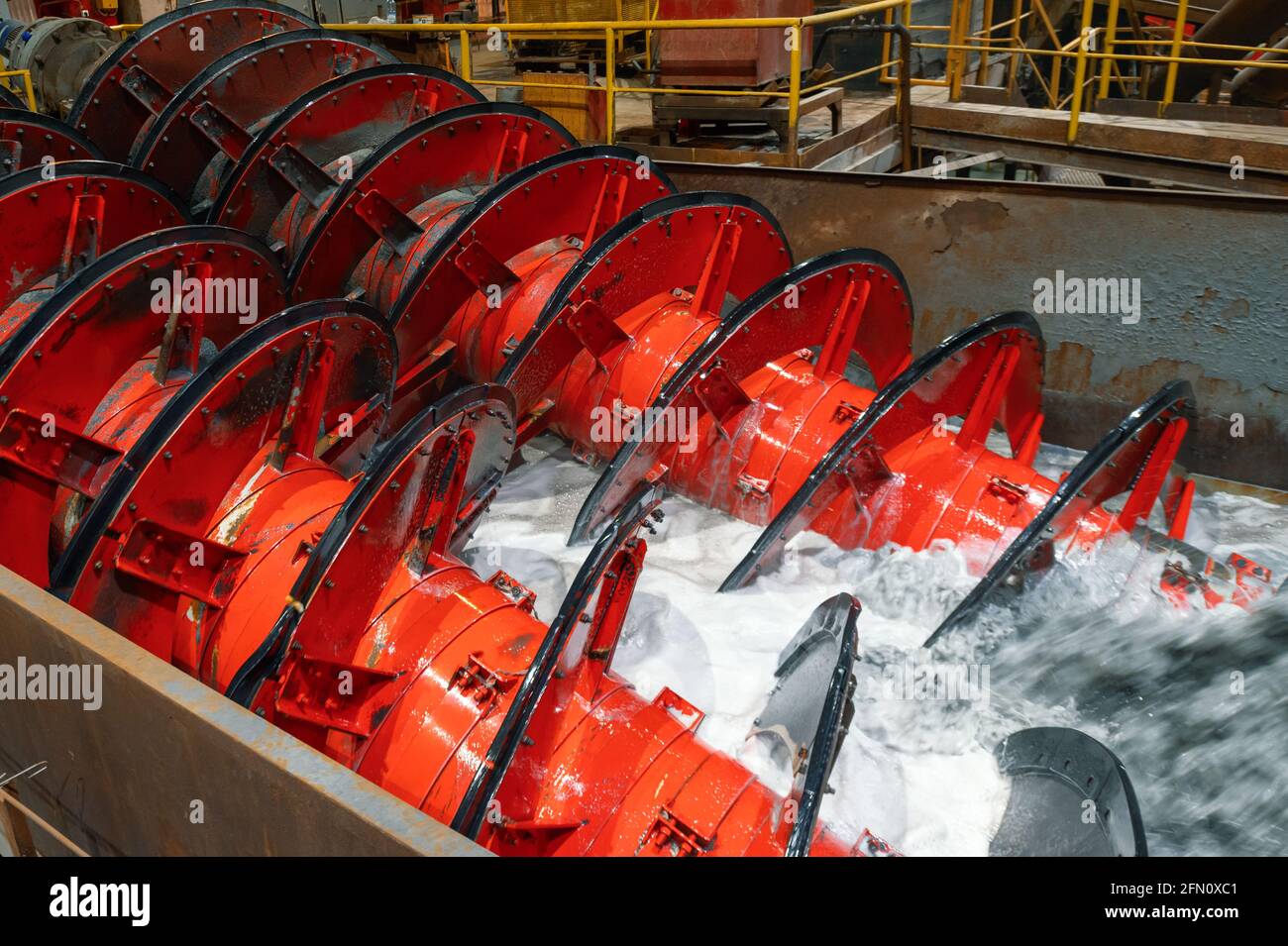 Spiral screw classifier. Mining and processing plant Stock Photo - Alamy