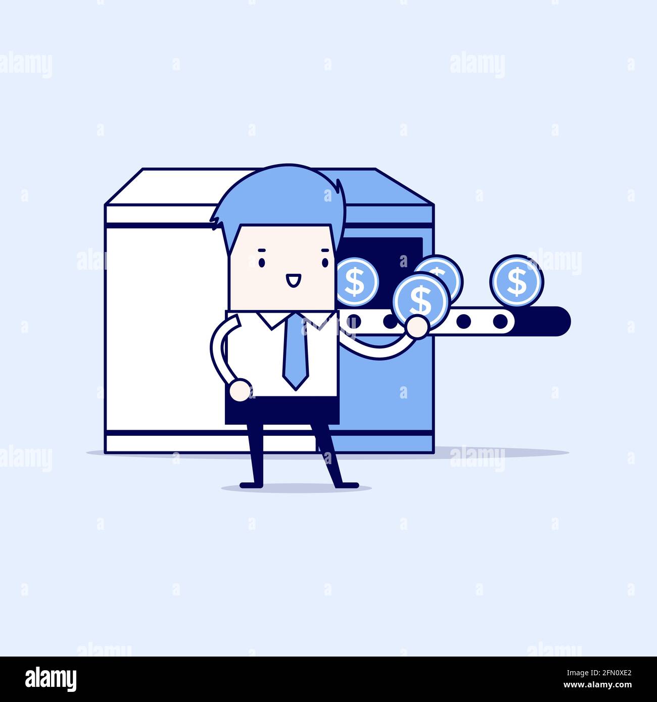 Cartoon process control hi-res stock photography and images - Alamy