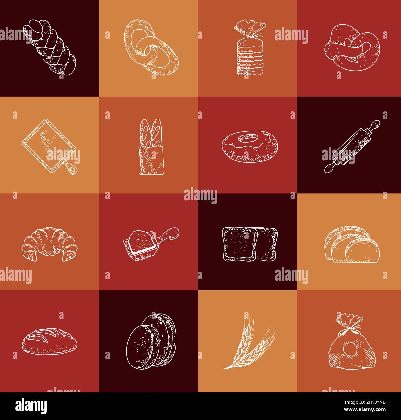 Cutting bread roll Stock Vector Images - Alamy