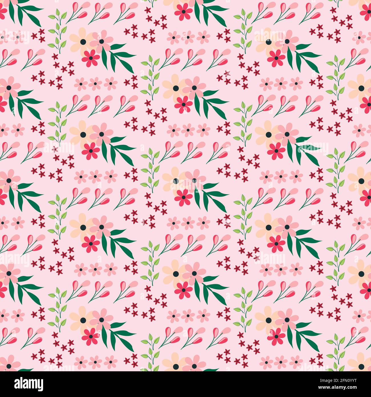 Classic wallpaper vintage flower pattern background Stock Vector Image ...