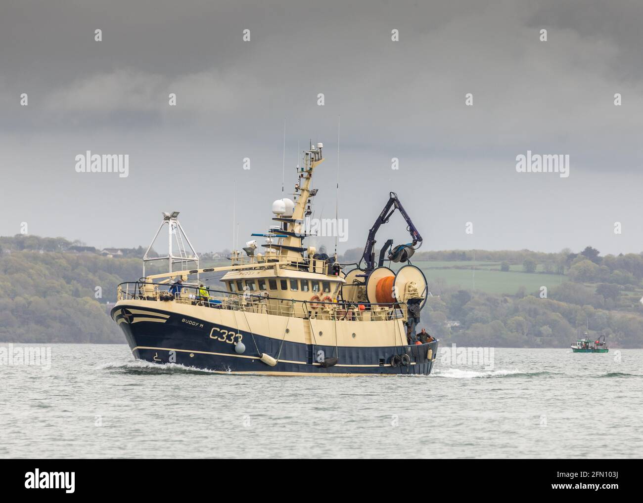 Fishing vessel returns port in hi-res stock photography and images - Alamy