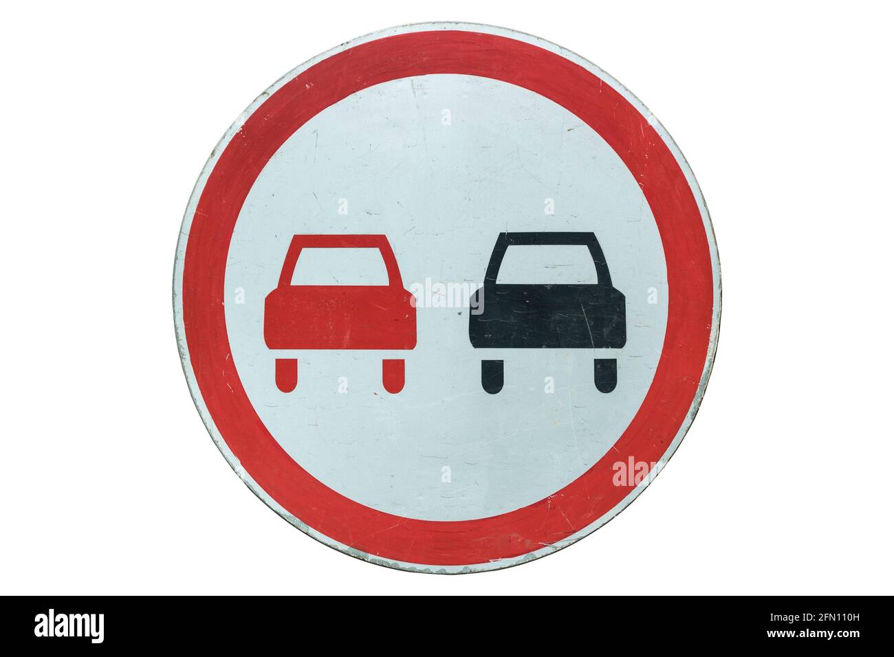 Overtaking prohibited road sign hi-res stock photography and images - Alamy