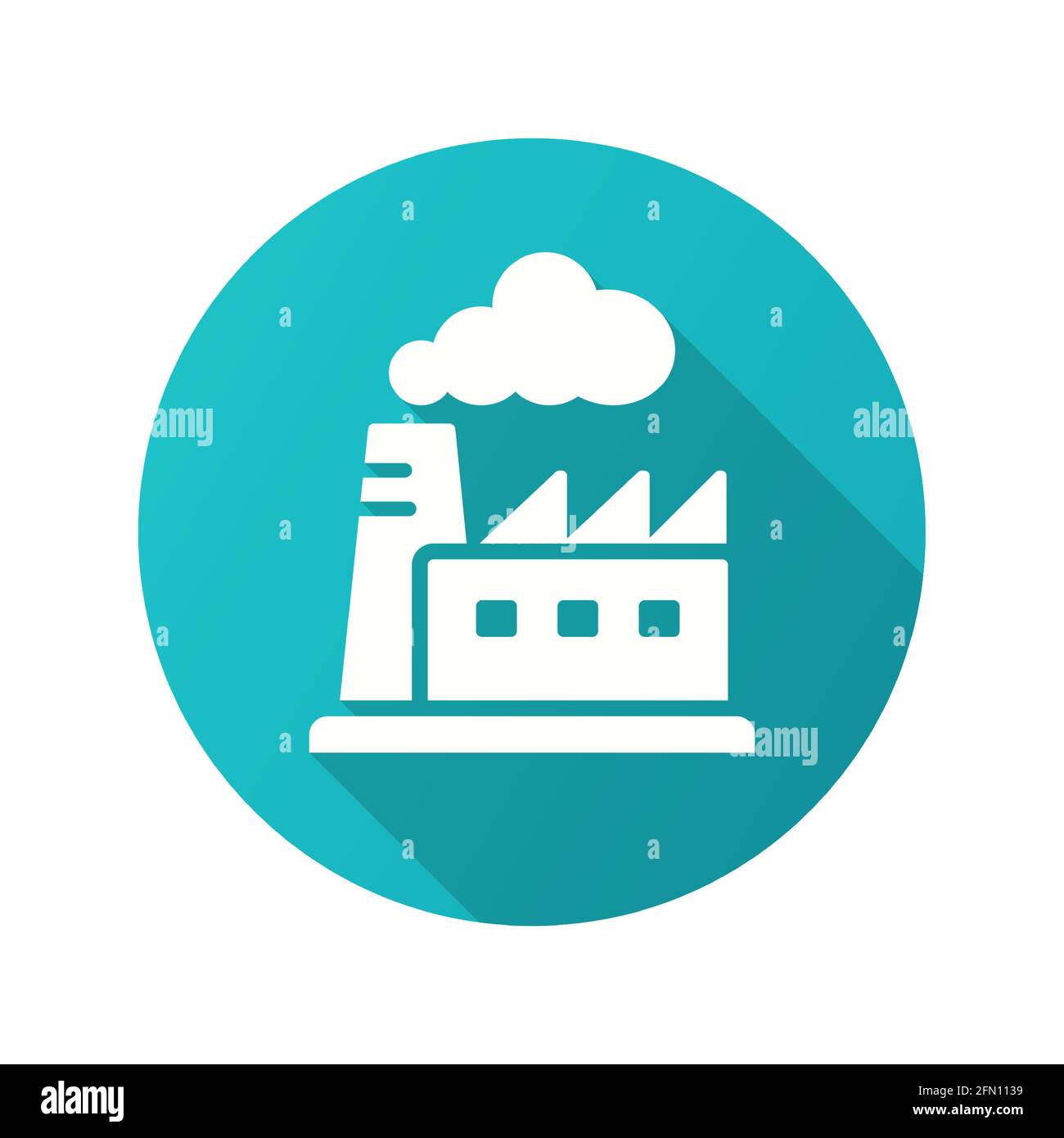 Industrial factory building icon simple Stock Vector Images - Alamy
