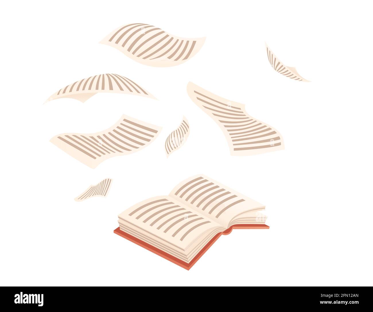 Flying Papers Vector