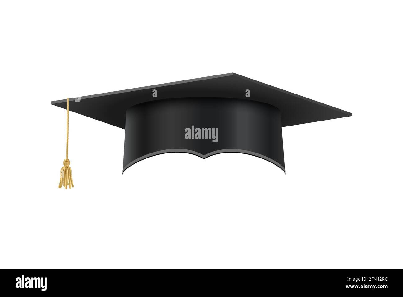 Academic cap for graduation ceremony in high school, college or ...