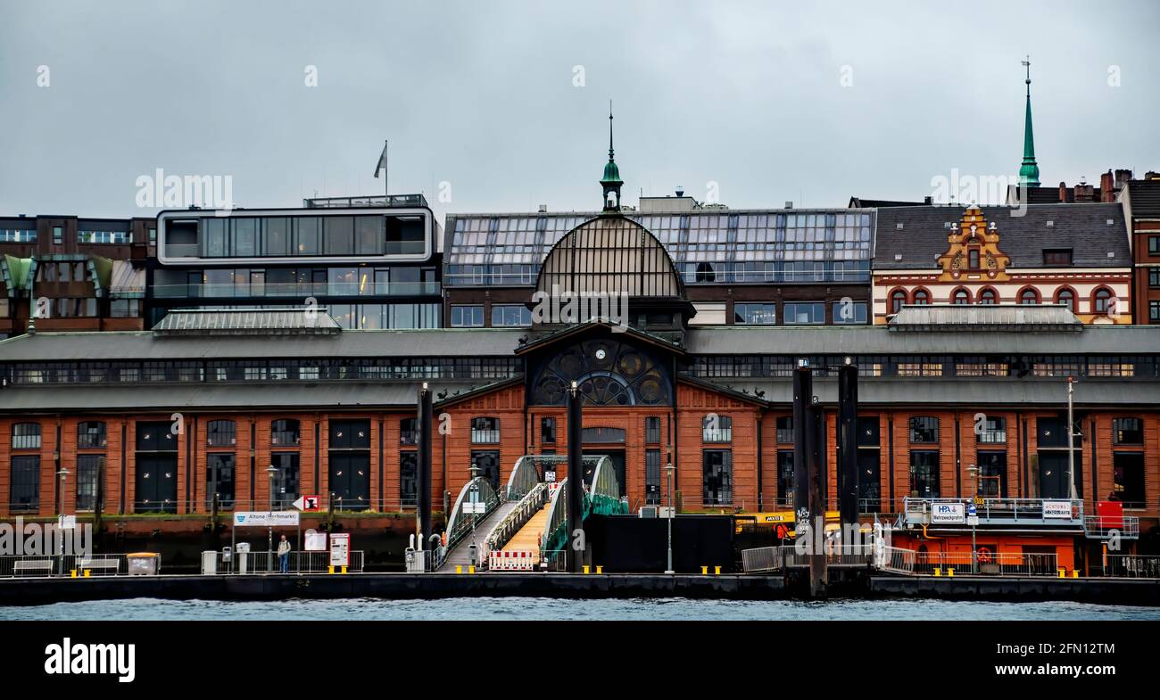 Germany Hamburg The Altona fish market is a public market in the Altona ...