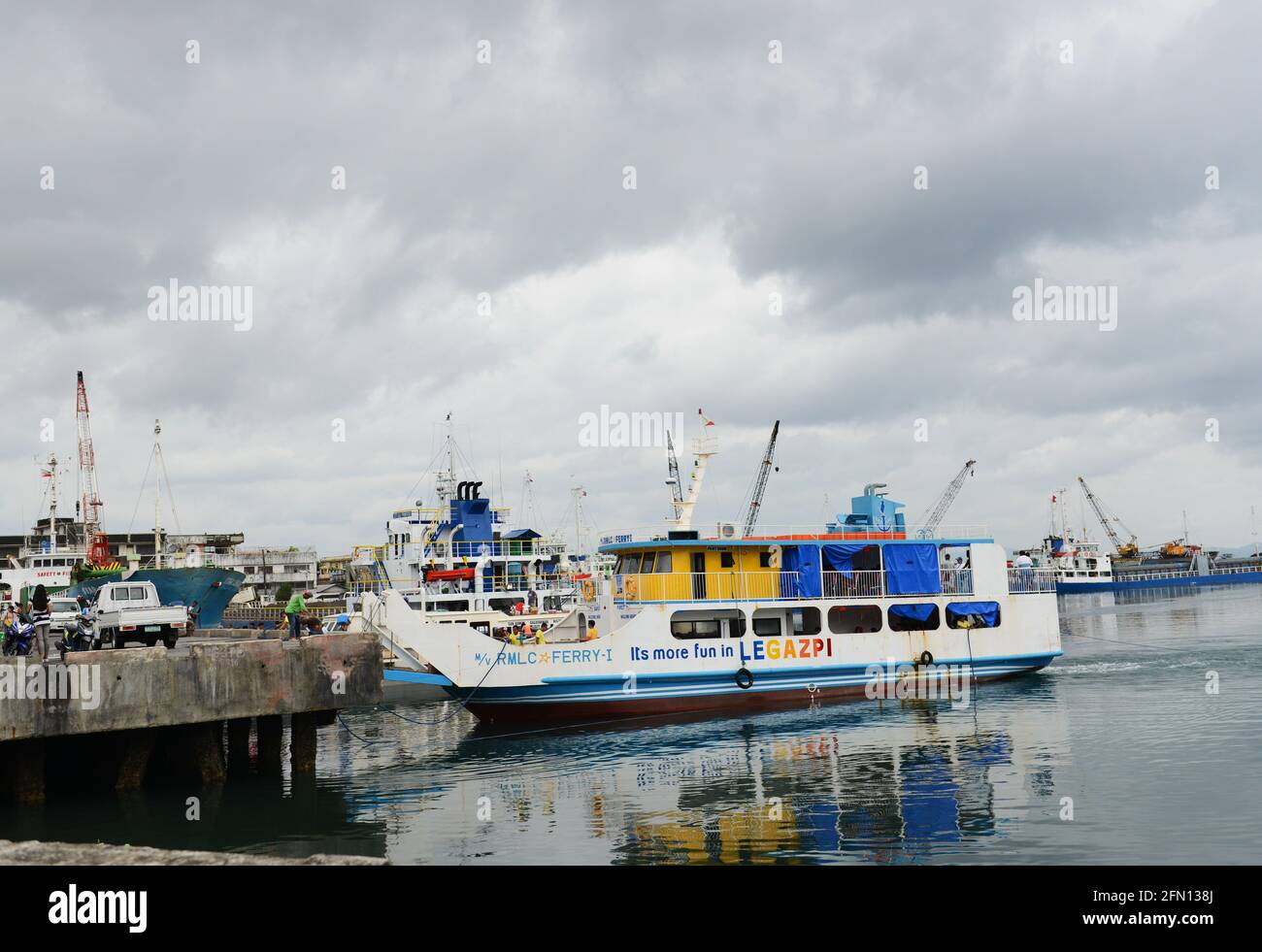 Legazpi seaport, Bicol, Philippines Stock Photo - Alamy