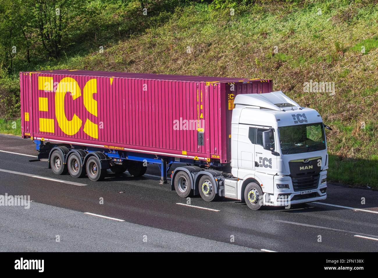 ECS European containers transport; Belgian based transport driving on ...