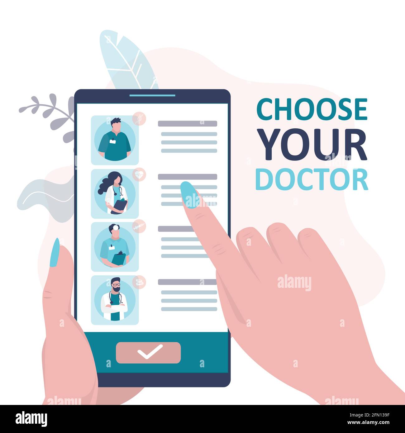 Healthcare professional screen Stock Vector Images - Alamy