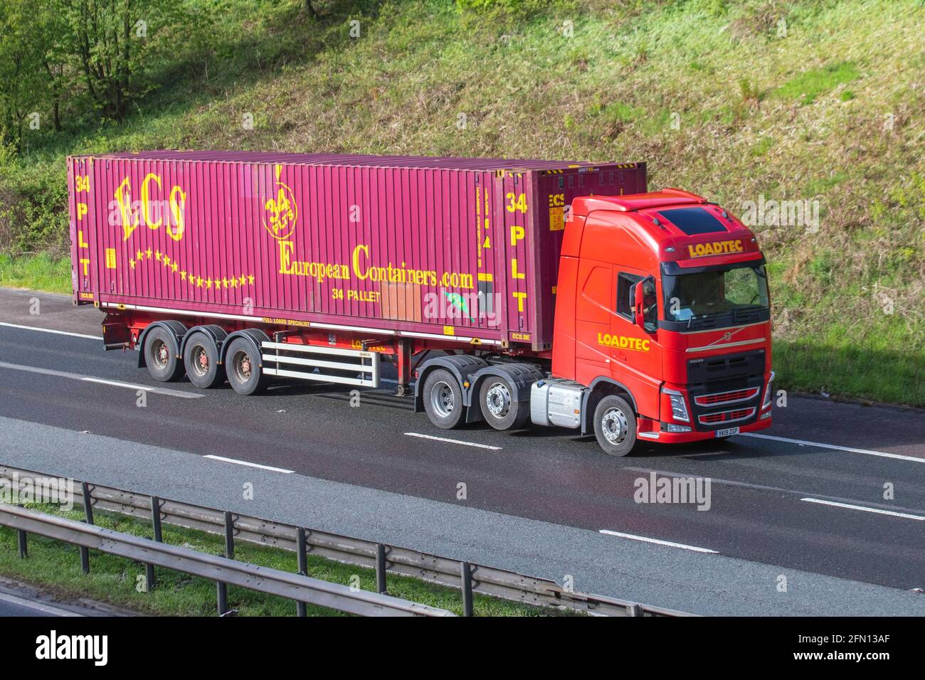 ECS European containers transport; Belgian based transport driving on ...