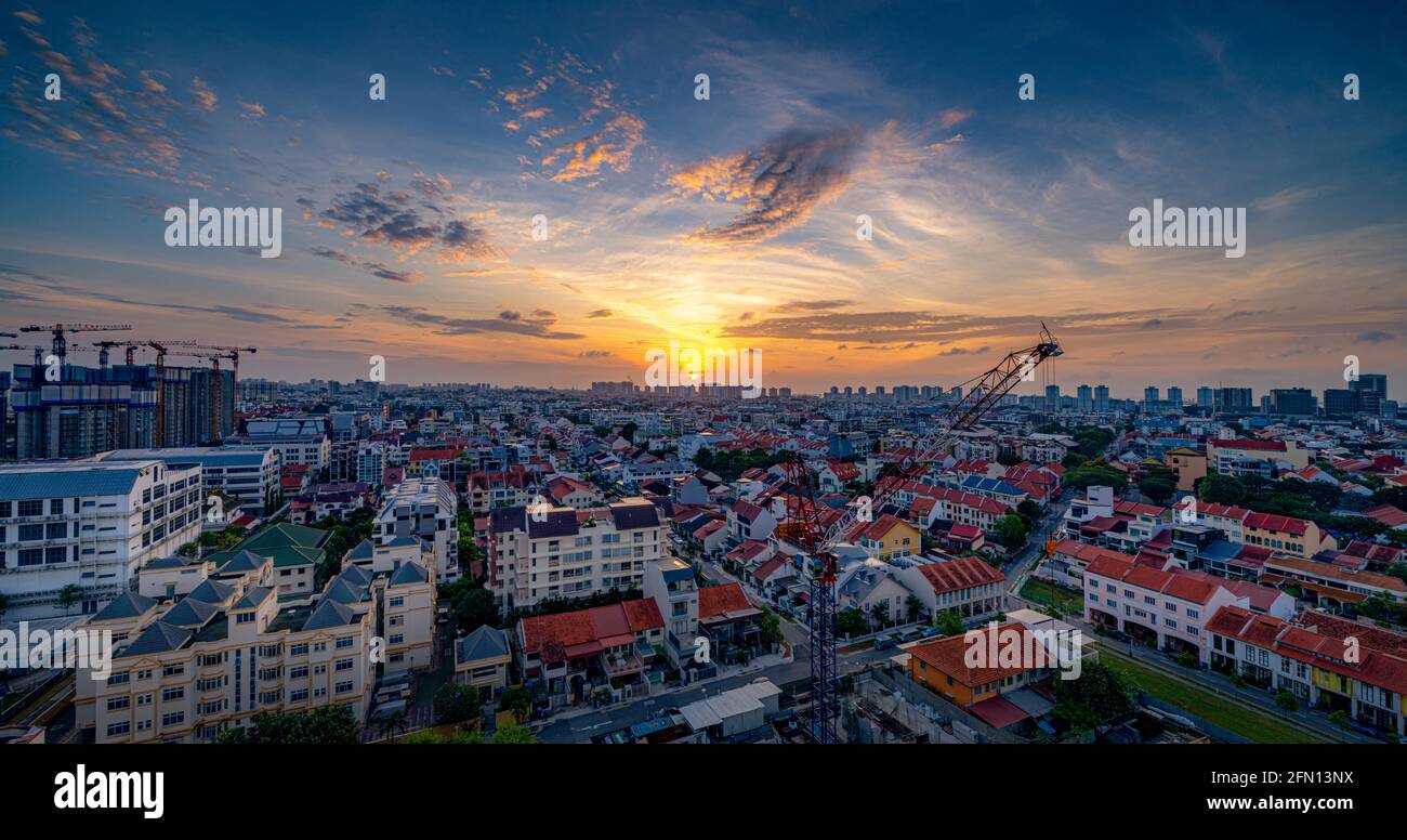 Urban architecture in city state Stock Photo - Alamy
