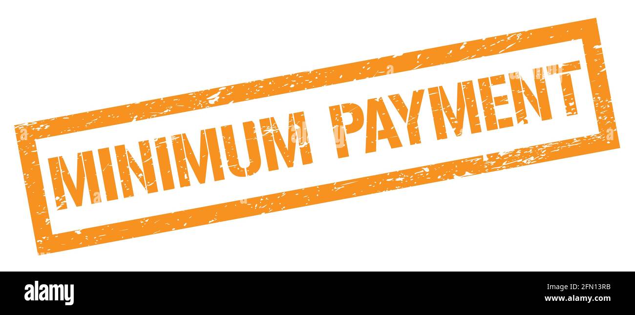 Minimum payment word hi-res stock photography and images - Alamy