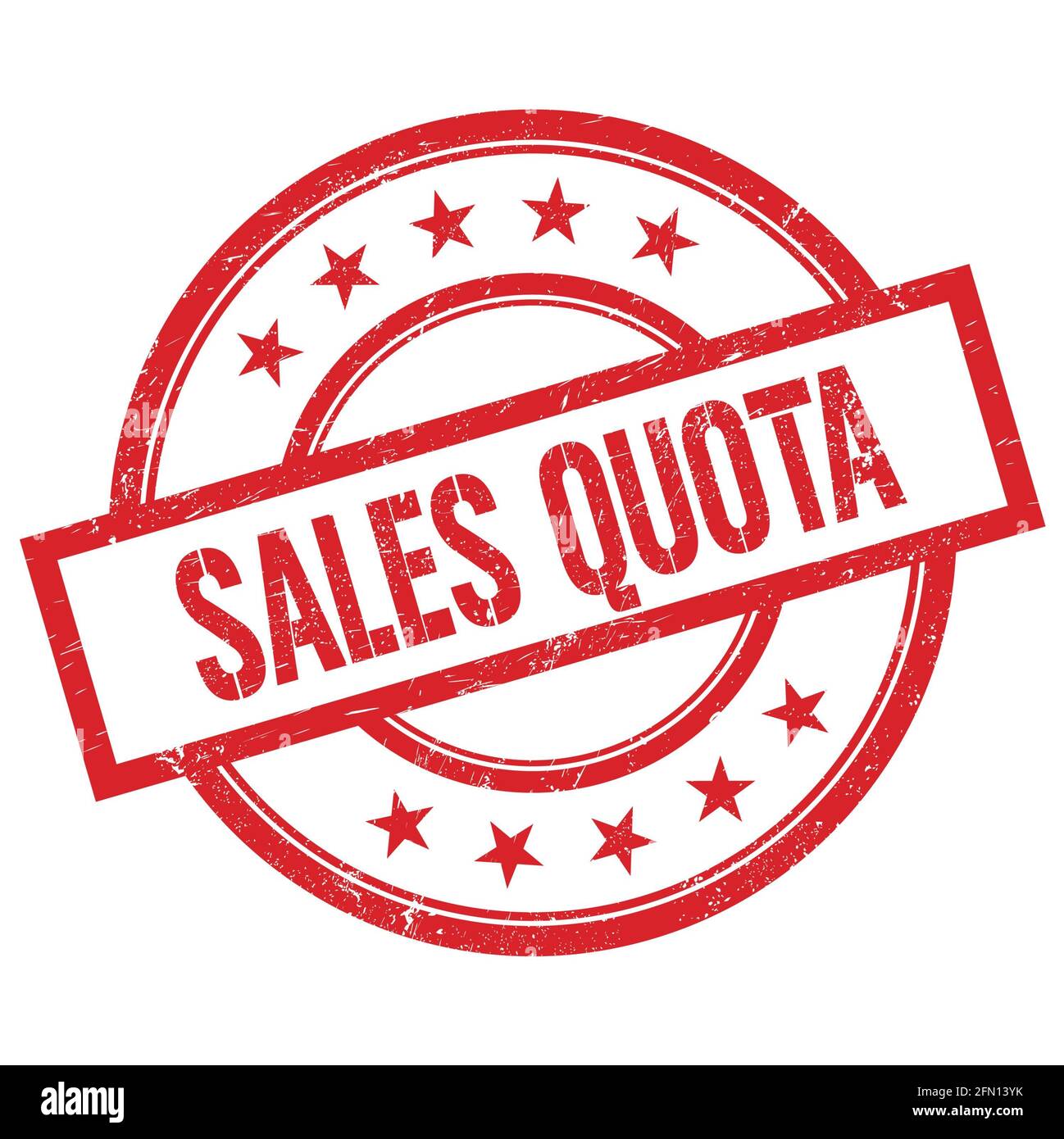 SALES QUOTA text written on red round vintage rubber stamp Stock Photo ...