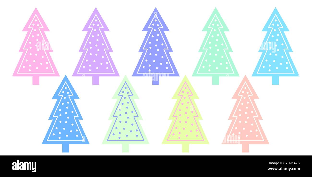 Cute pastel winter background Cut Out Stock Images & Pictures - Alamy