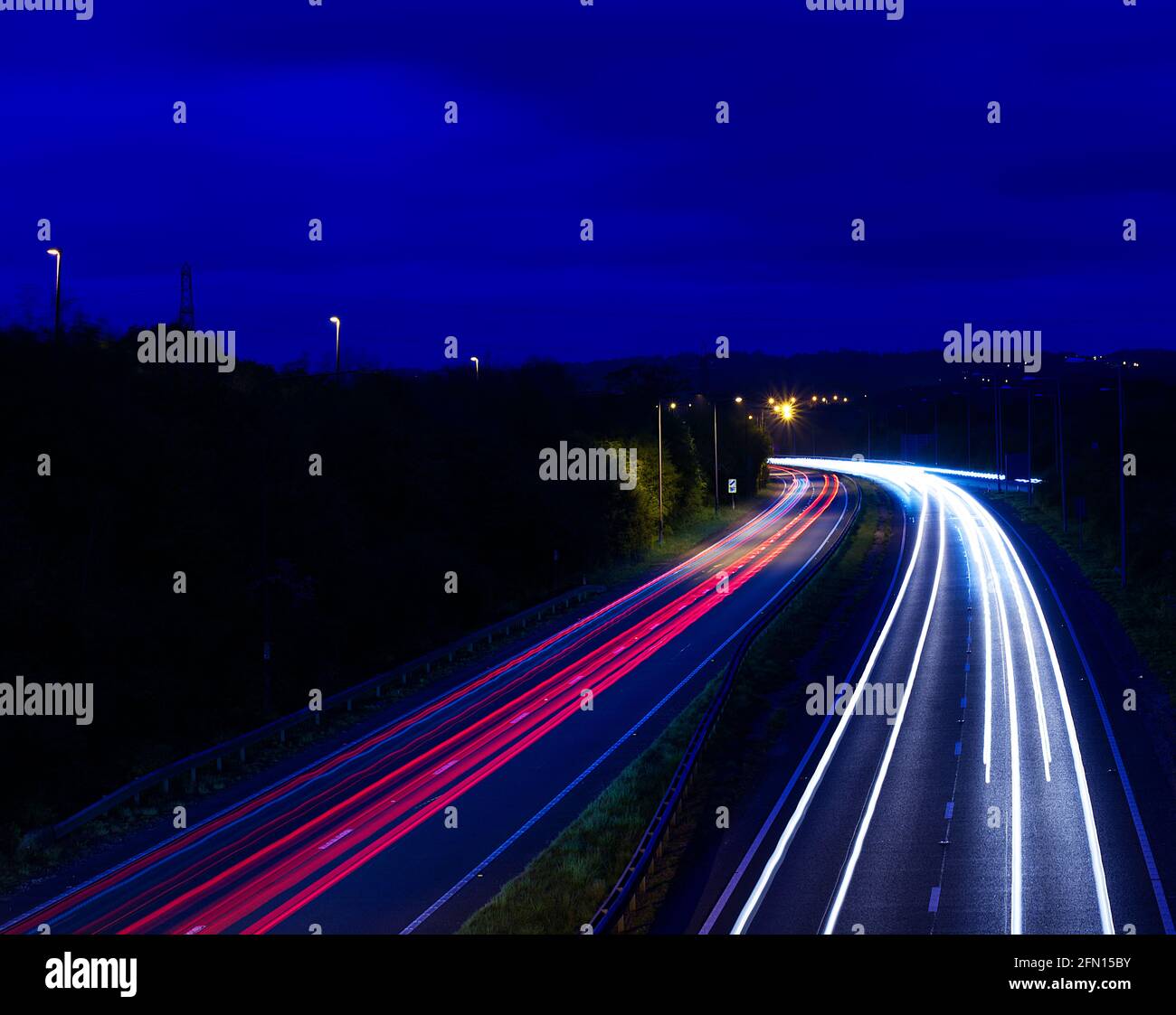 Car light streak hi-res stock photography and images - Alamy
