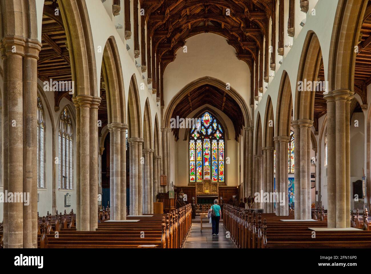 Interior of the church of St Peter and St Paul, Swaffham, Norfolk, UK ...