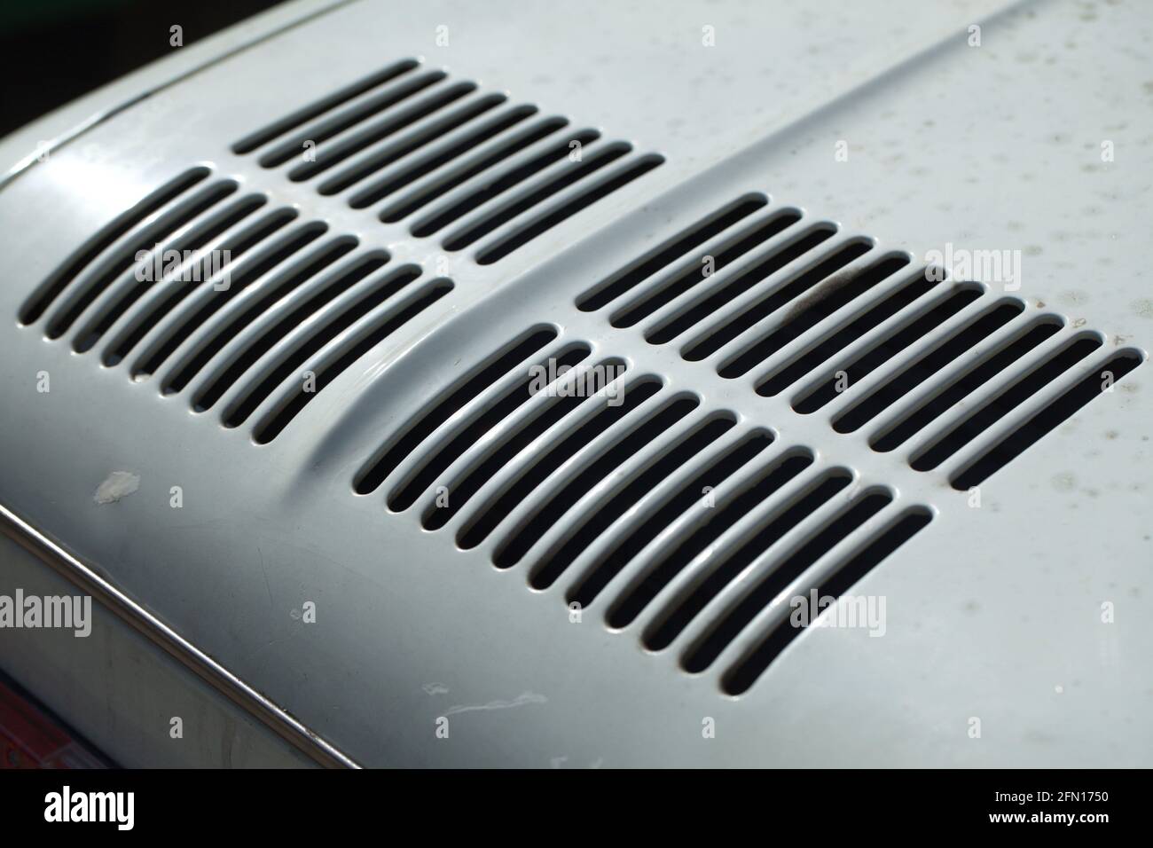air intake grille on the body of a retro car Stock Photo - Alamy