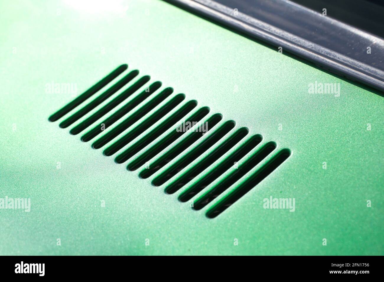 air intake grille on the body of a retro car Stock Photo - Alamy
