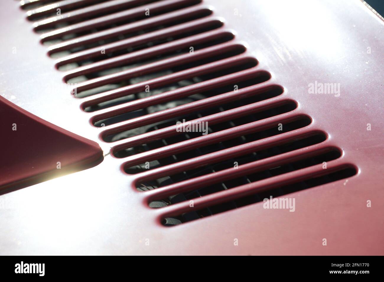air intake grille on the body of a retro car Stock Photo - Alamy