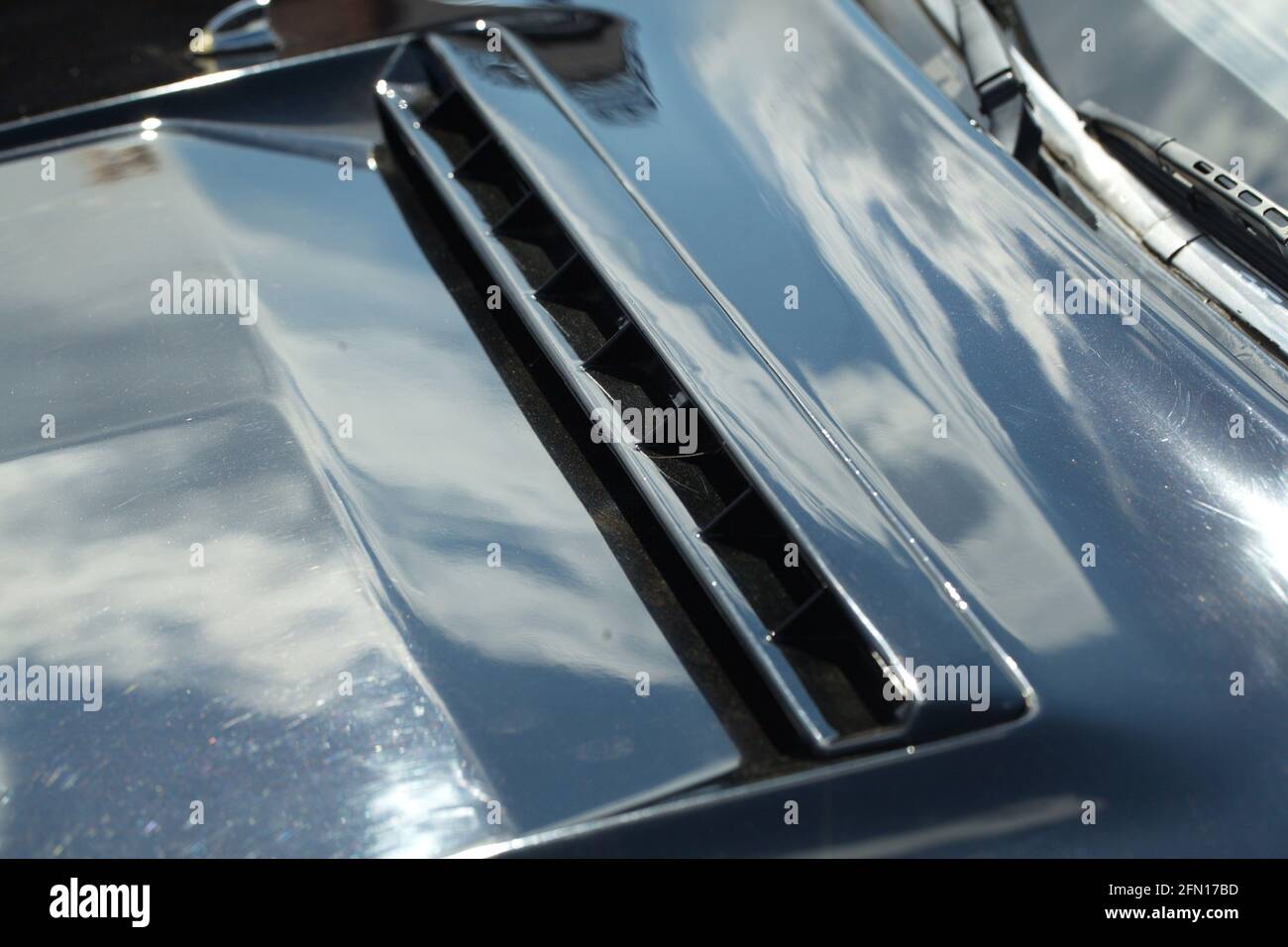 air intake grille on the body of a retro car Stock Photo - Alamy