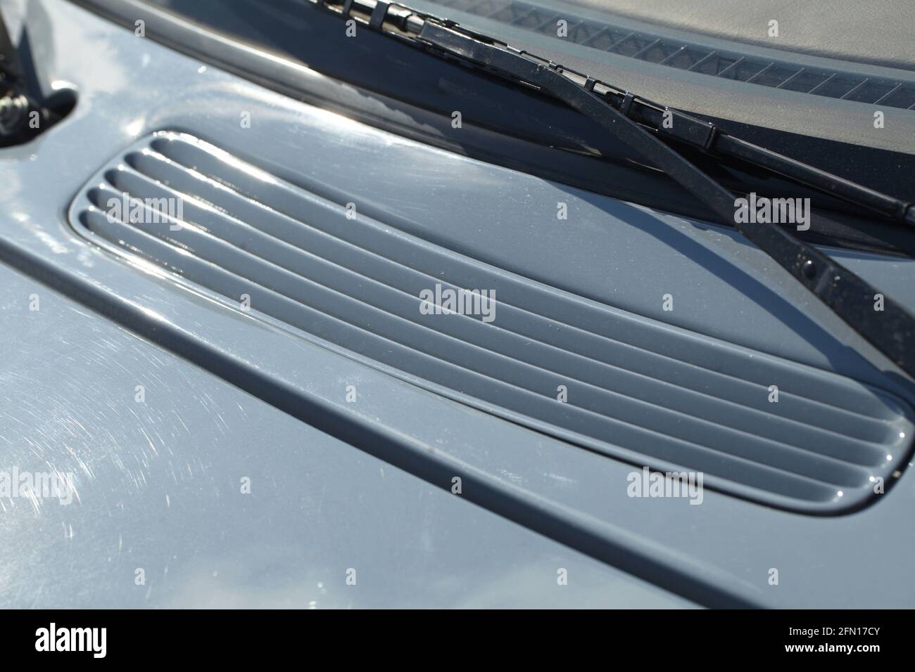air intake grille on the body of a retro car Stock Photo - Alamy