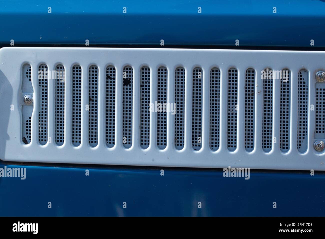 air intake grille on the body of a retro car Stock Photo - Alamy