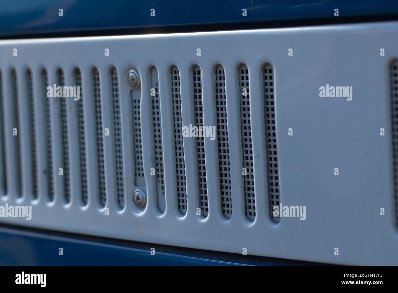 air intake grille on the body of a retro car Stock Photo - Alamy