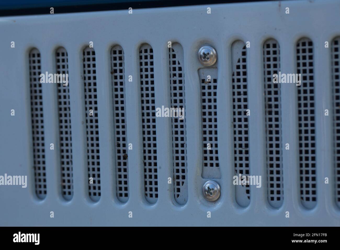air intake grille on the body of a retro car Stock Photo - Alamy
