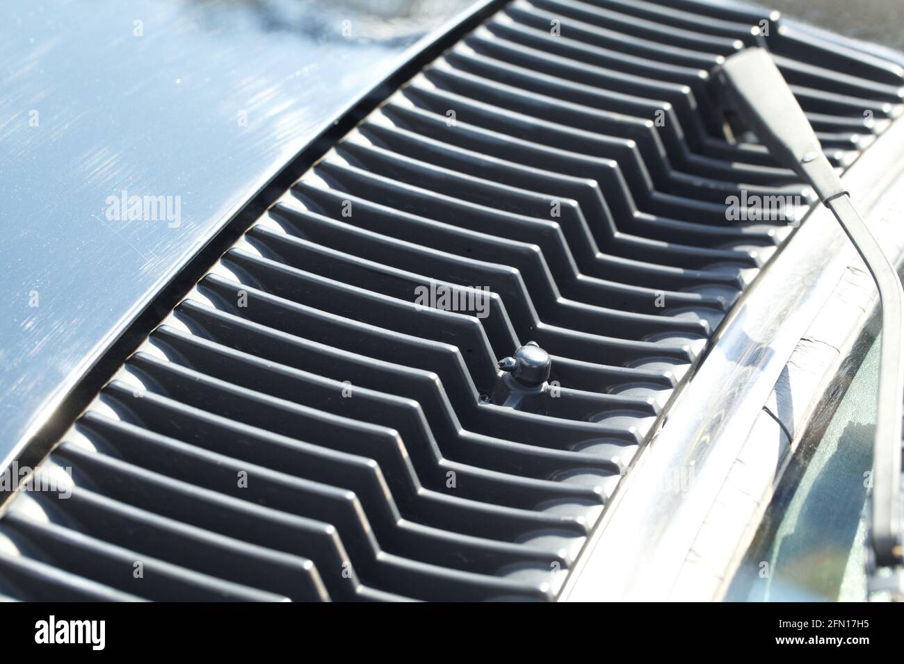 air intake grille on the body of a retro car Stock Photo - Alamy