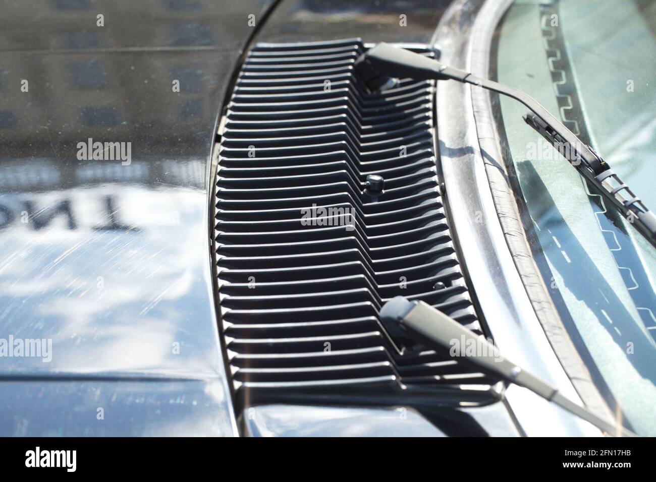 air intake grille on the body of a retro car Stock Photo - Alamy
