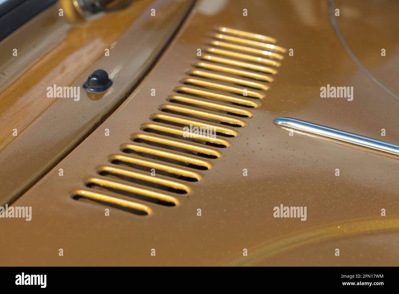 air intake grille on the body of a retro car Stock Photo - Alamy