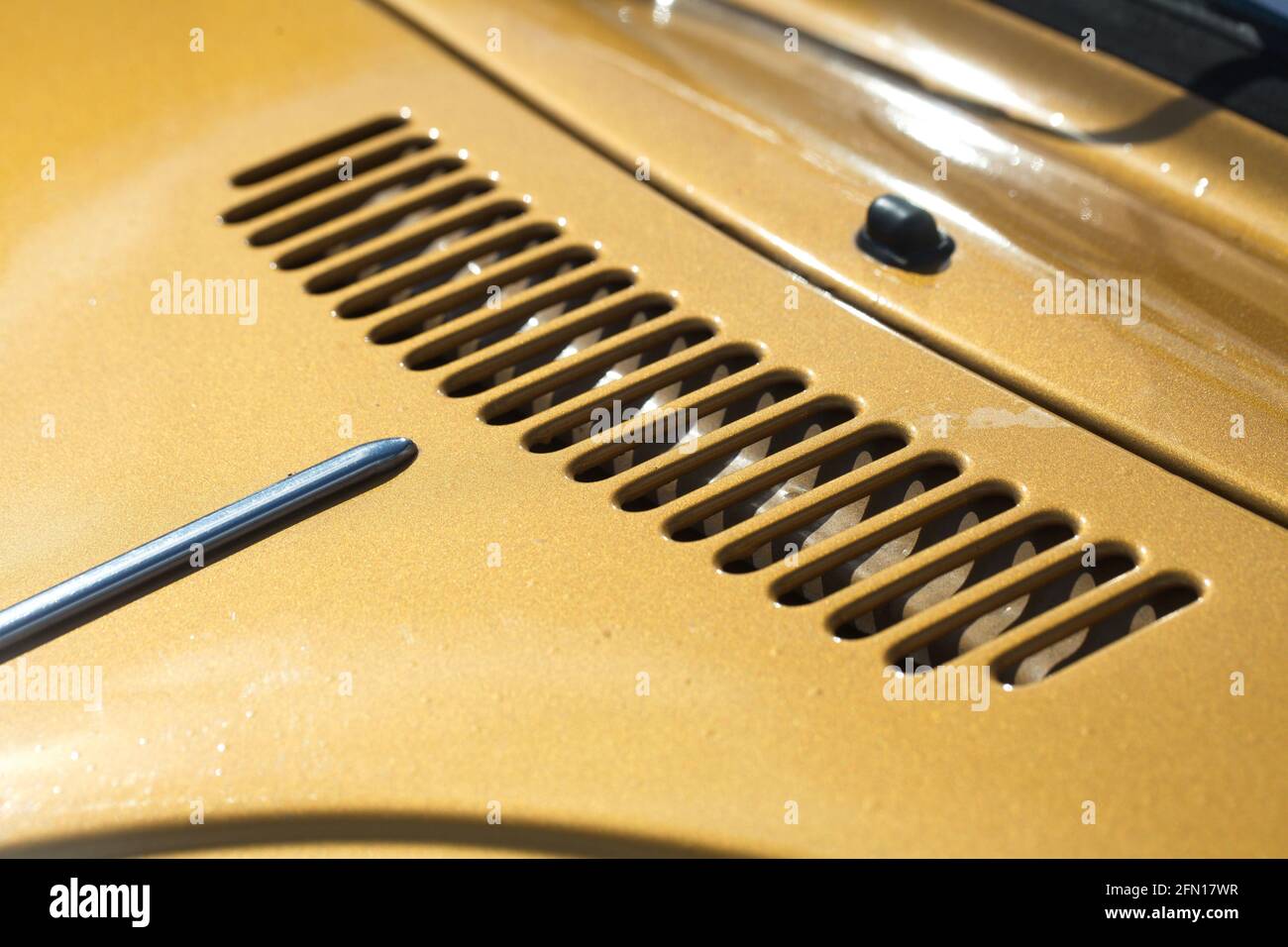 air intake grille on the body of a retro car Stock Photo - Alamy
