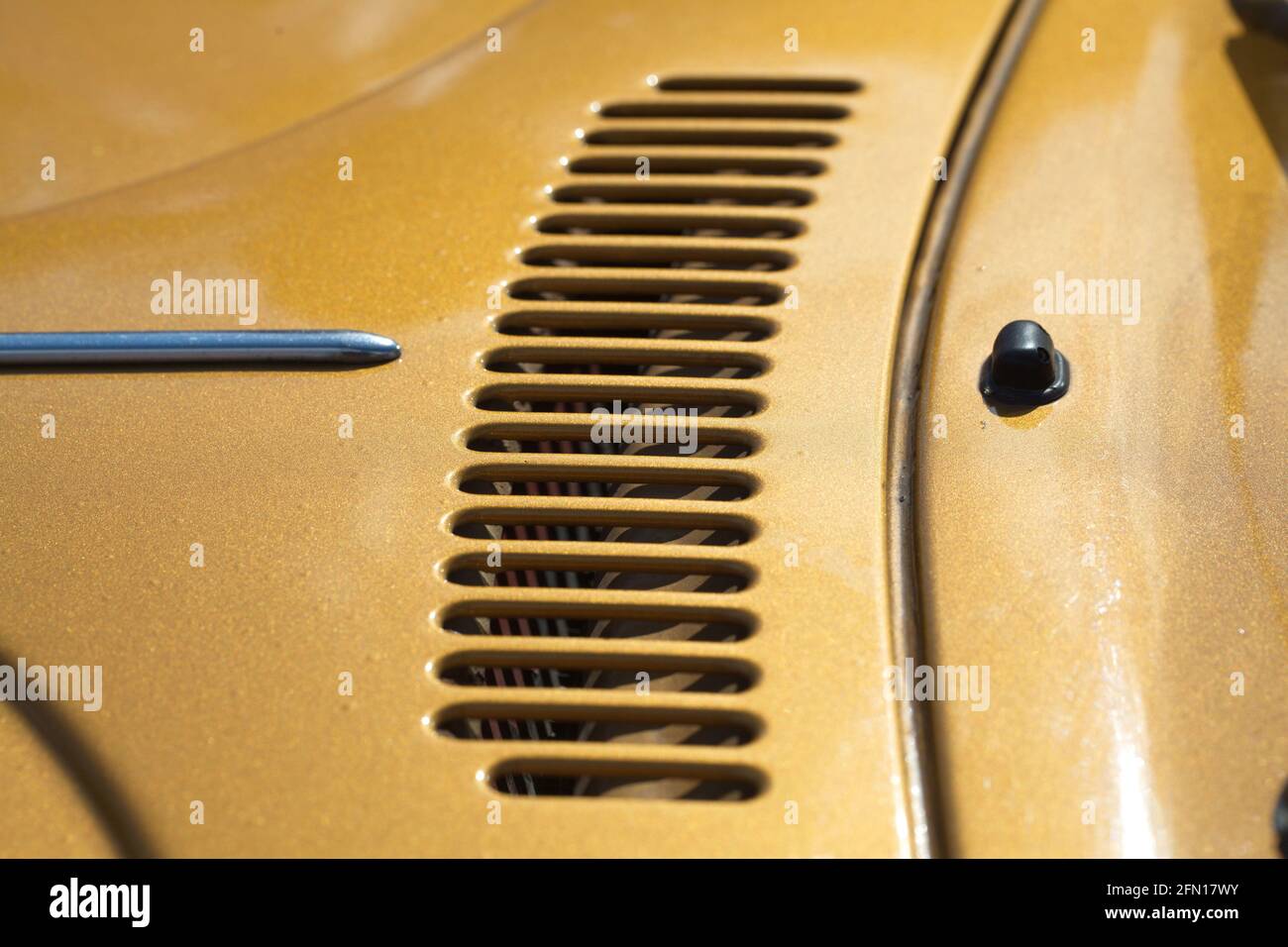 air intake grille on the body of a retro car Stock Photo - Alamy