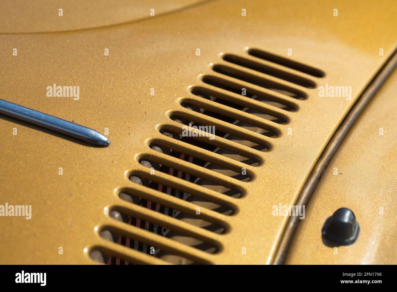 air intake grille on the body of a retro car Stock Photo - Alamy