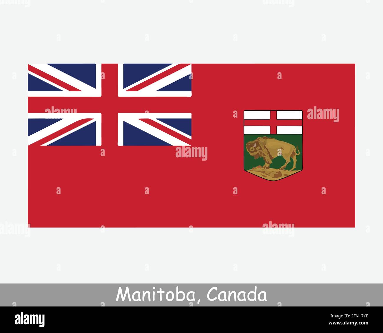 Manitoba Canada Flag. Canadian Province Banner. Flag of MB, CA. EPS ...