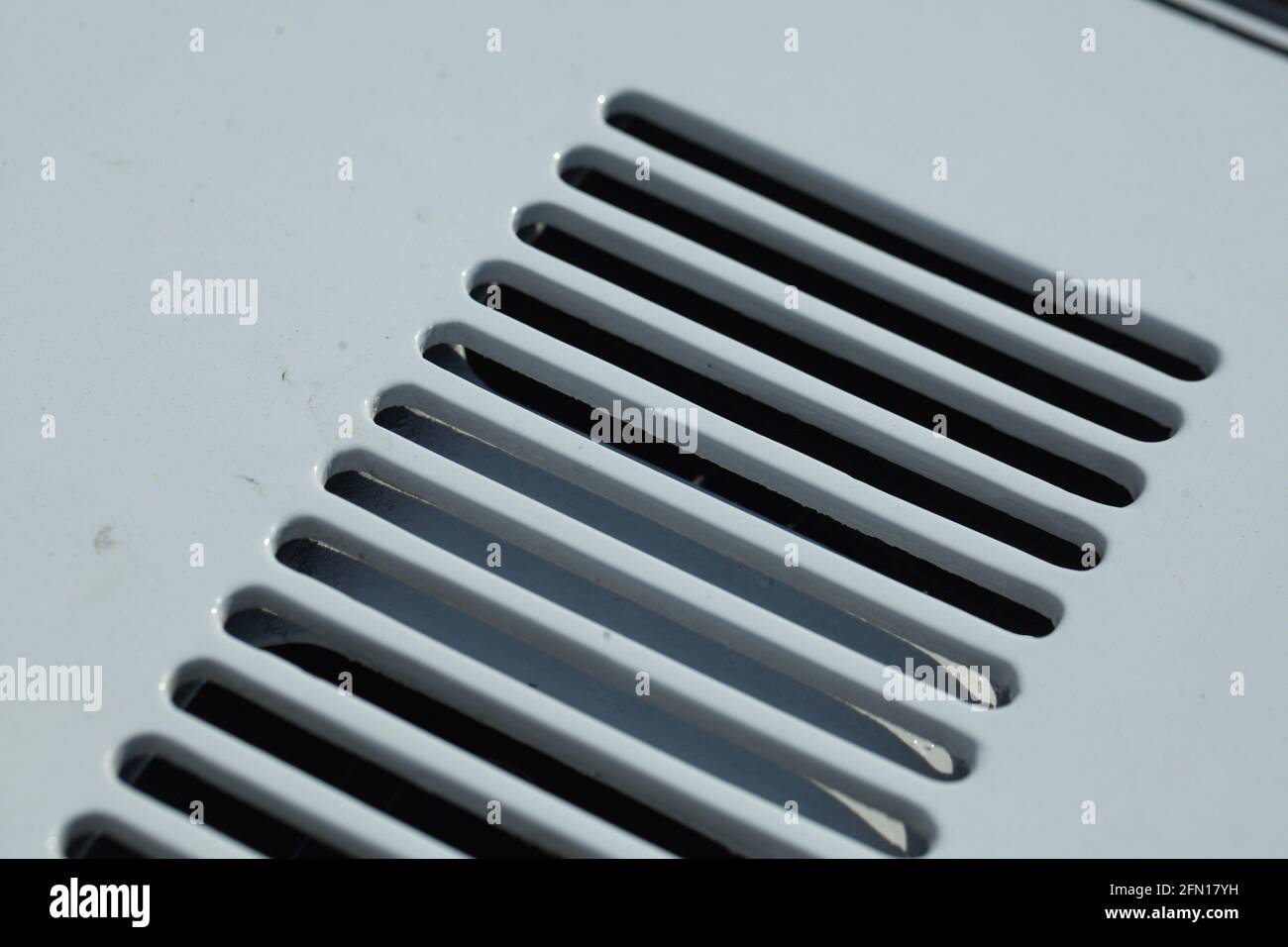 air intake grille on the body of a retro car Stock Photo - Alamy