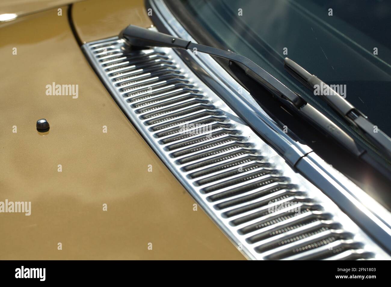 air intake grille on the body of a retro car Stock Photo - Alamy
