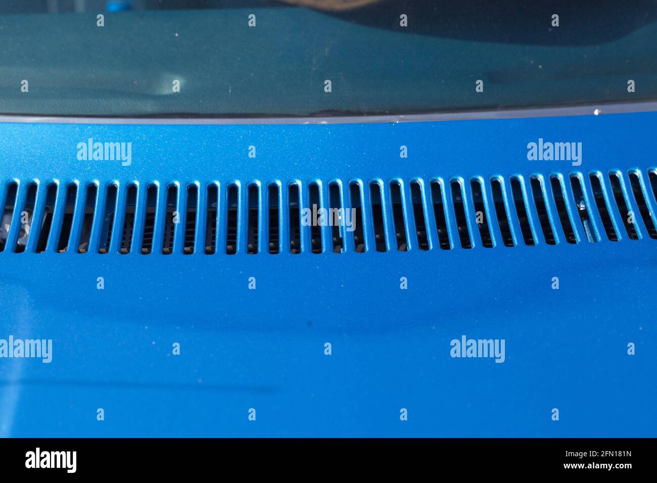 air intake grille on the body of a retro car Stock Photo - Alamy