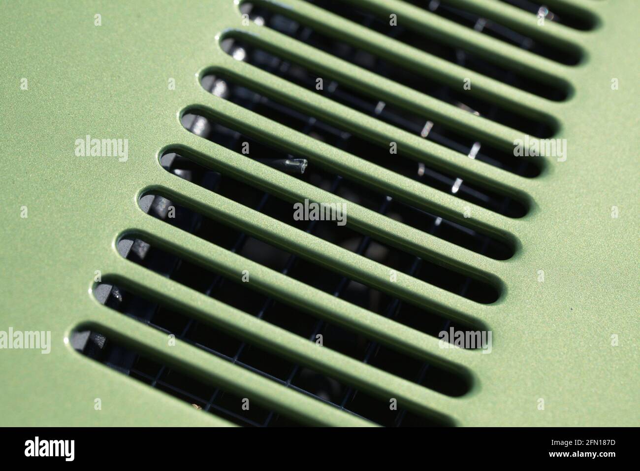 air intake grille on the body of a retro car Stock Photo - Alamy