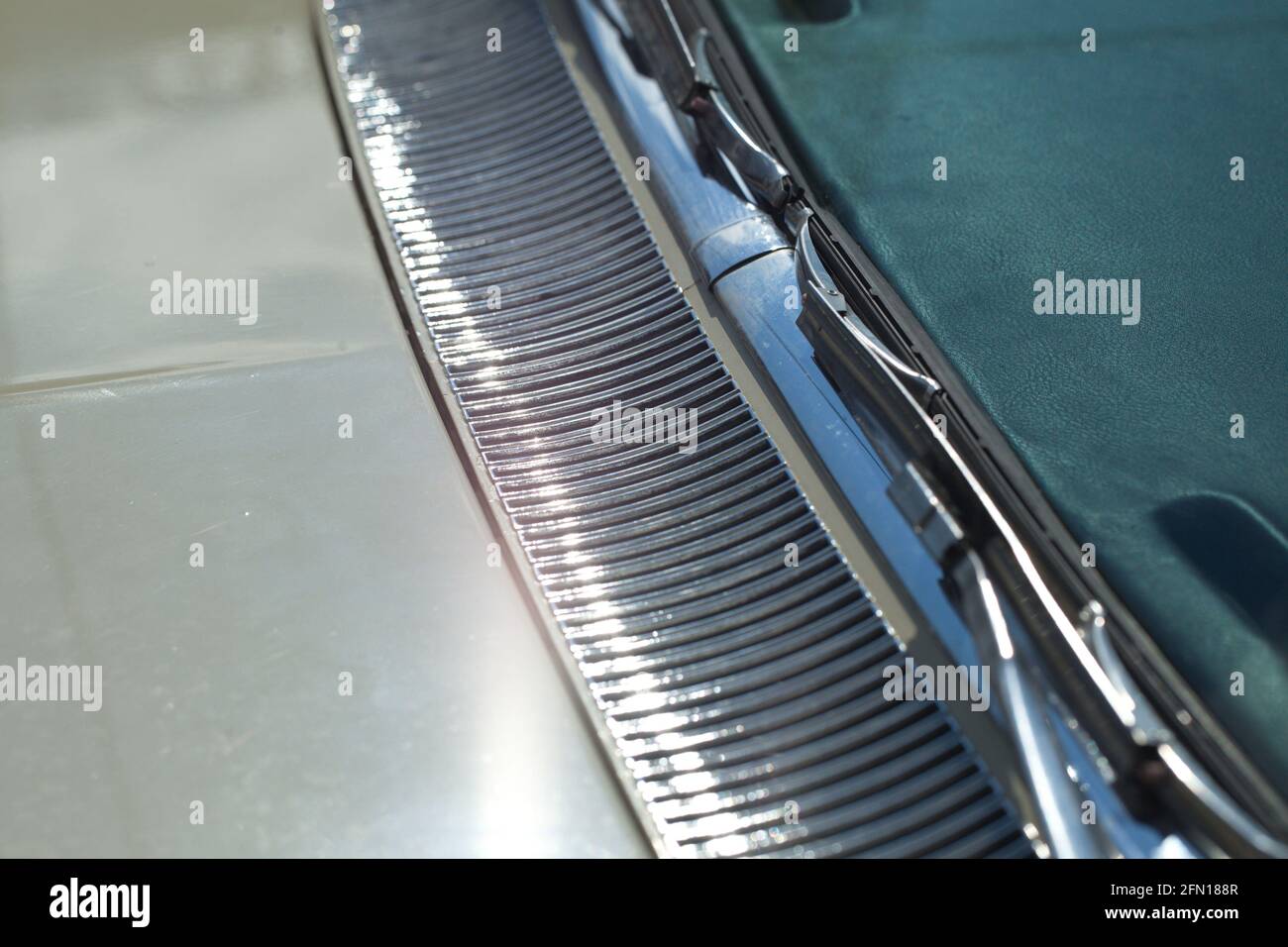 air intake grille on the body of a retro car Stock Photo - Alamy