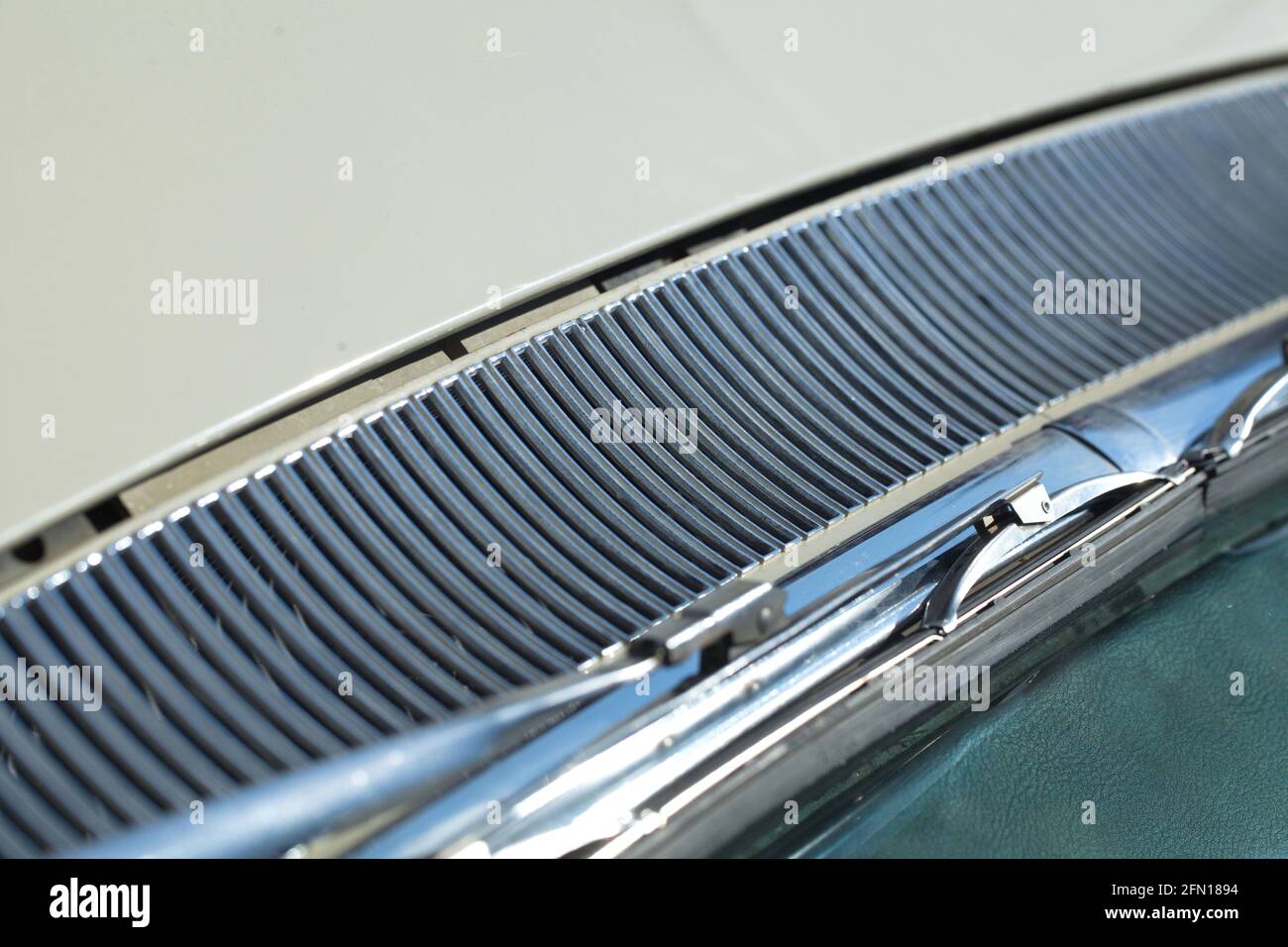 air intake grille on the body of a retro car Stock Photo - Alamy