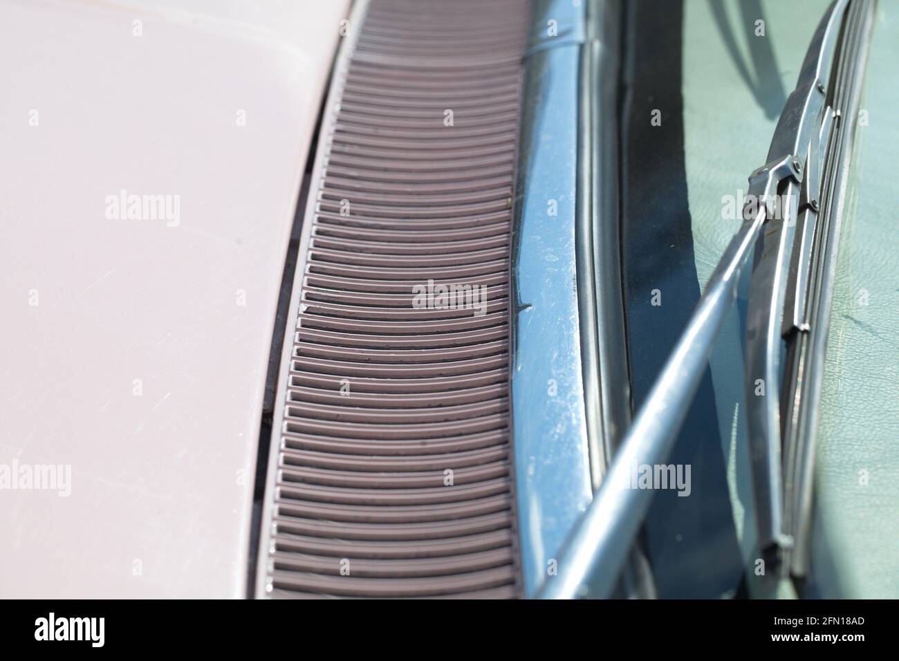 air intake grille on the body of a retro car Stock Photo - Alamy