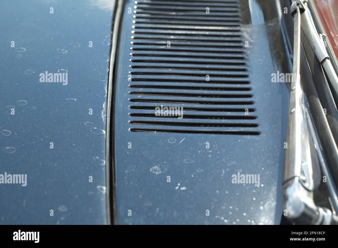 air intake grille on the body of a retro car Stock Photo - Alamy