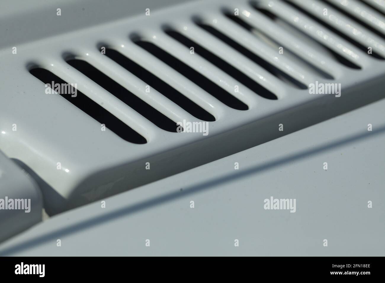 air intake grille on the body of a retro car Stock Photo - Alamy