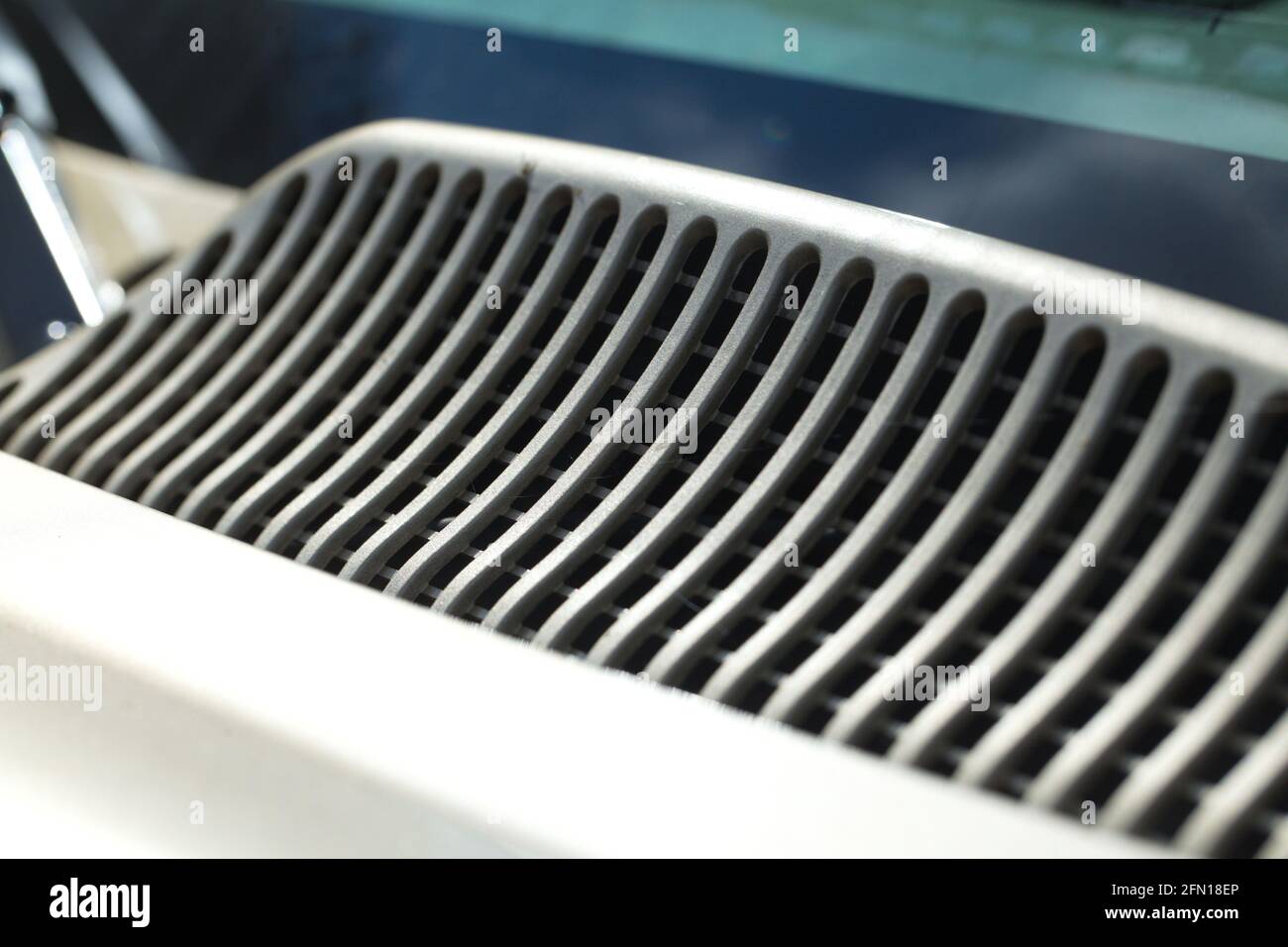 air intake grille on the body of a retro car Stock Photo - Alamy