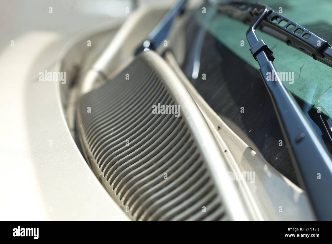 air intake grille on the body of a retro car Stock Photo - Alamy