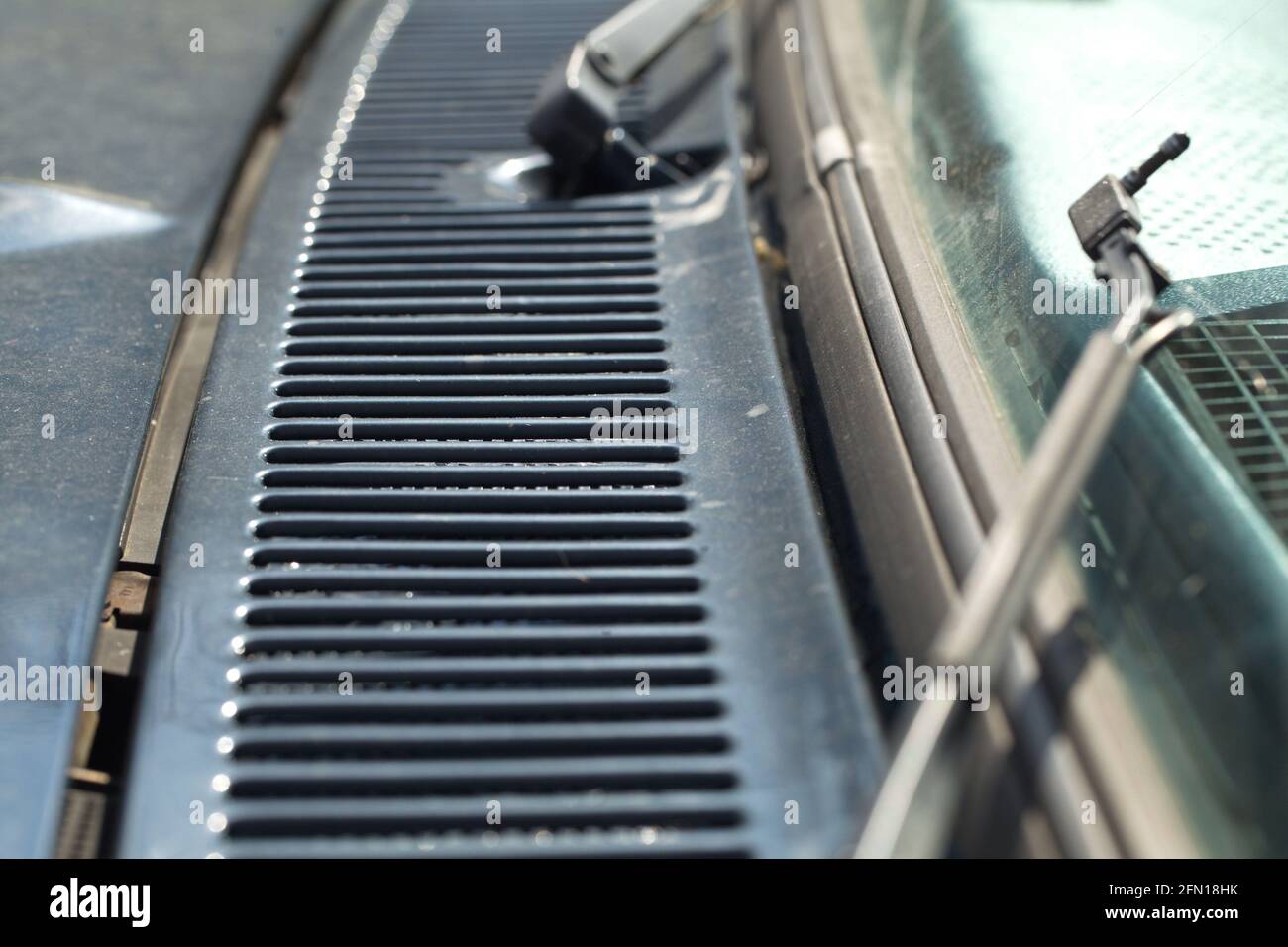 air intake grille on the body of a retro car Stock Photo - Alamy