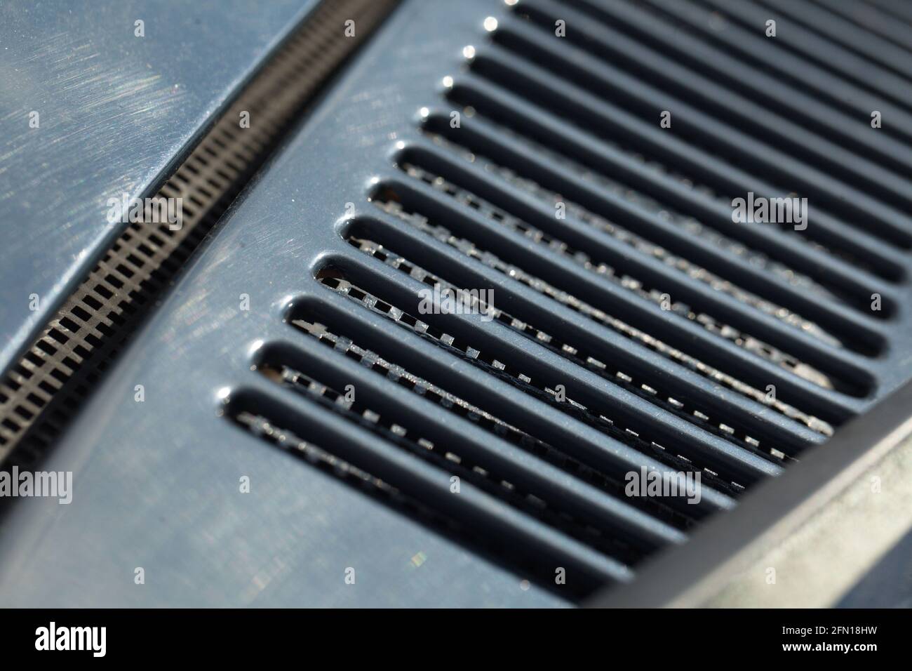 air intake grille on the body of a retro car Stock Photo - Alamy