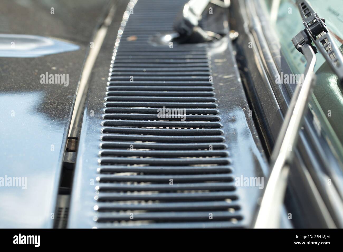 air intake grille on the body of a retro car Stock Photo - Alamy